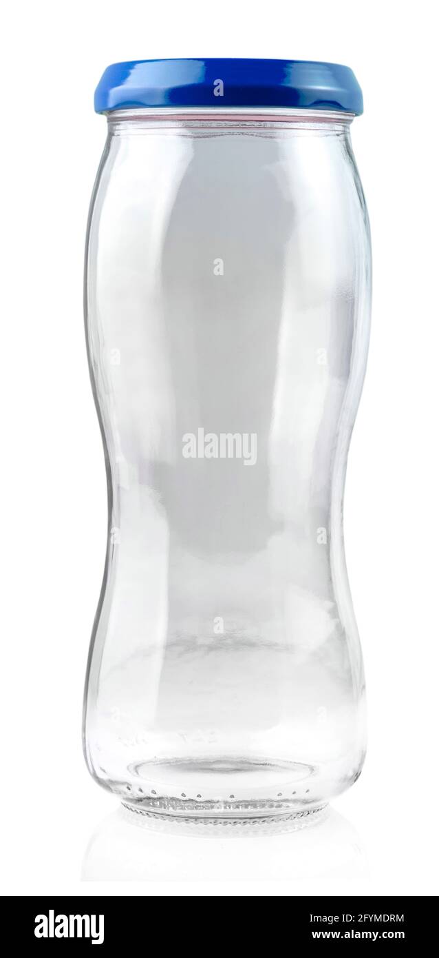 empty glass jar isolated on white with clipping path Stock Photo - Alamy