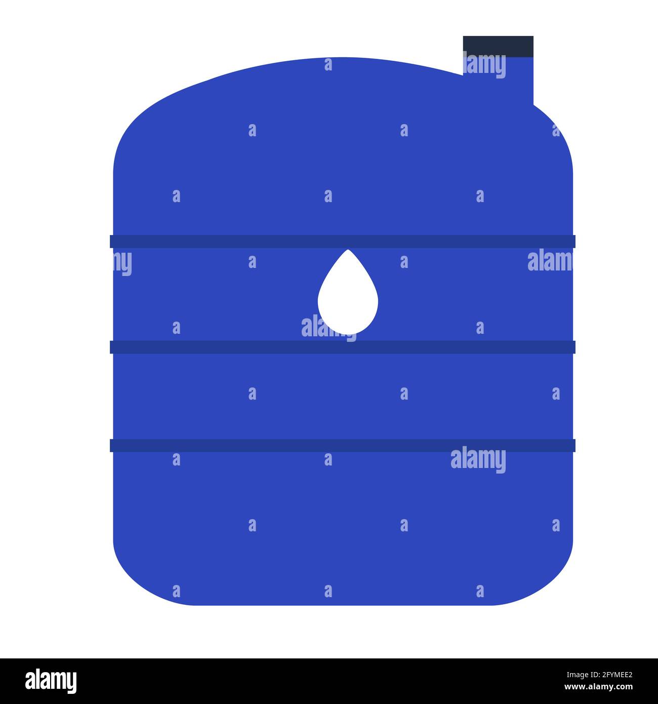 plastic water tank icon on white background. water tank sign. flat ...