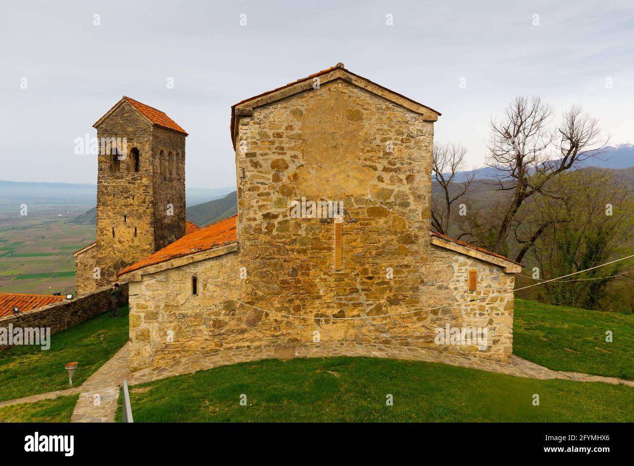 Nekresi - ancient atmospheric monastery on a mountain above the Alazani ...
