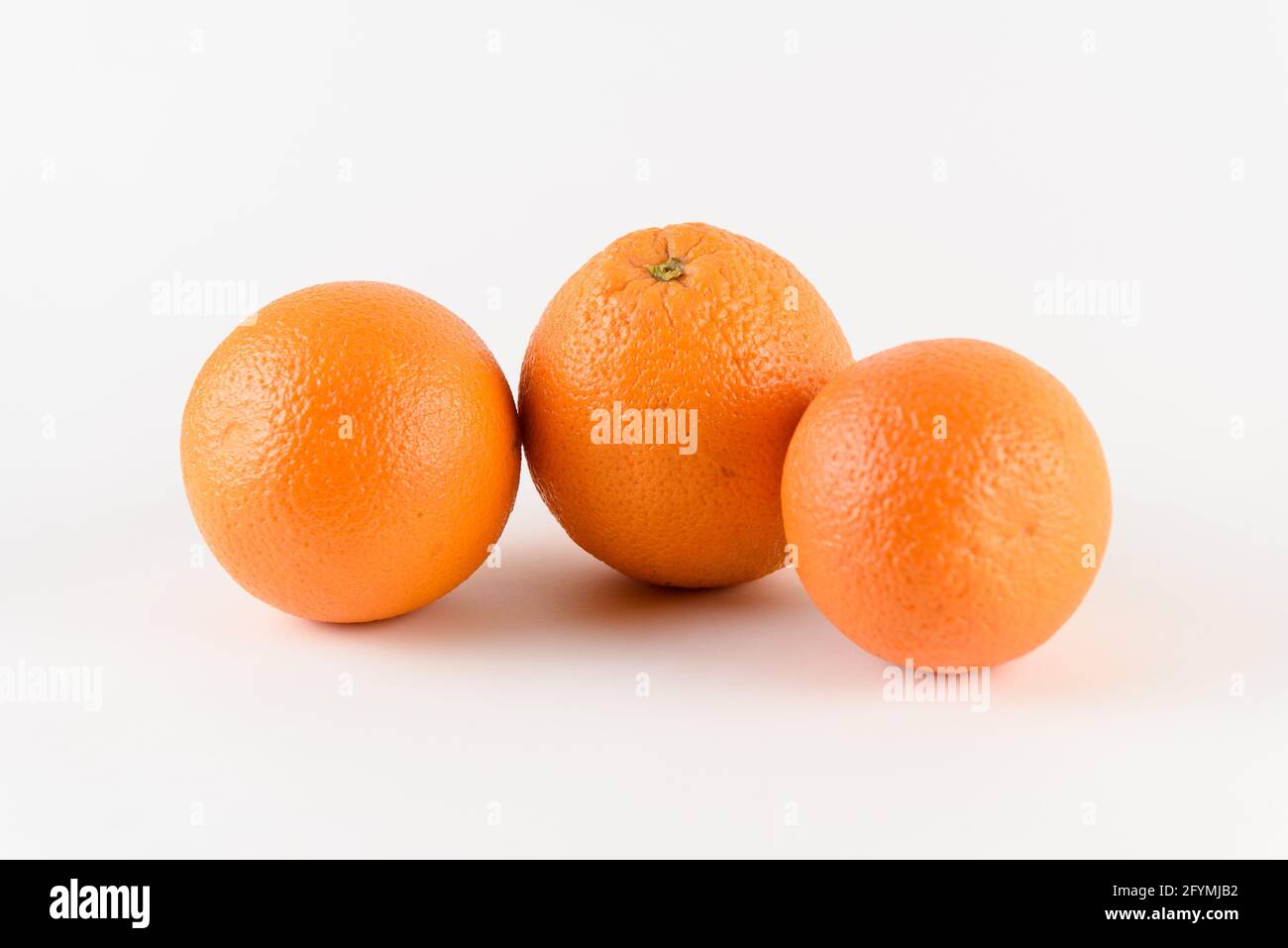 Orange Slices on White Background. Citrus fruit . Healthy freshness ...