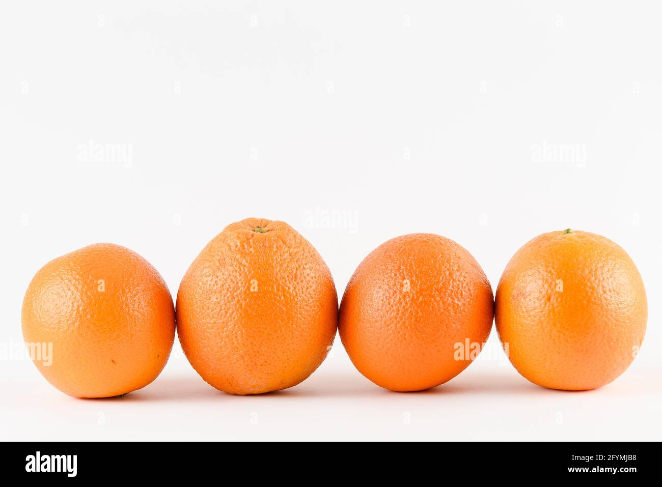 Orange Slices on White Background. Citrus fruit . Healthy freshness ...