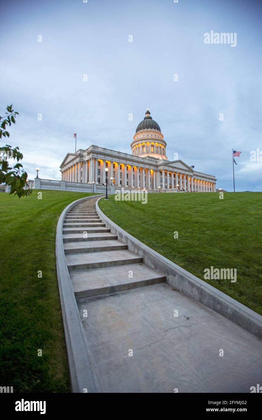 Utah State Capitol Building in Memory Grove Park Stock Photo - Alamy