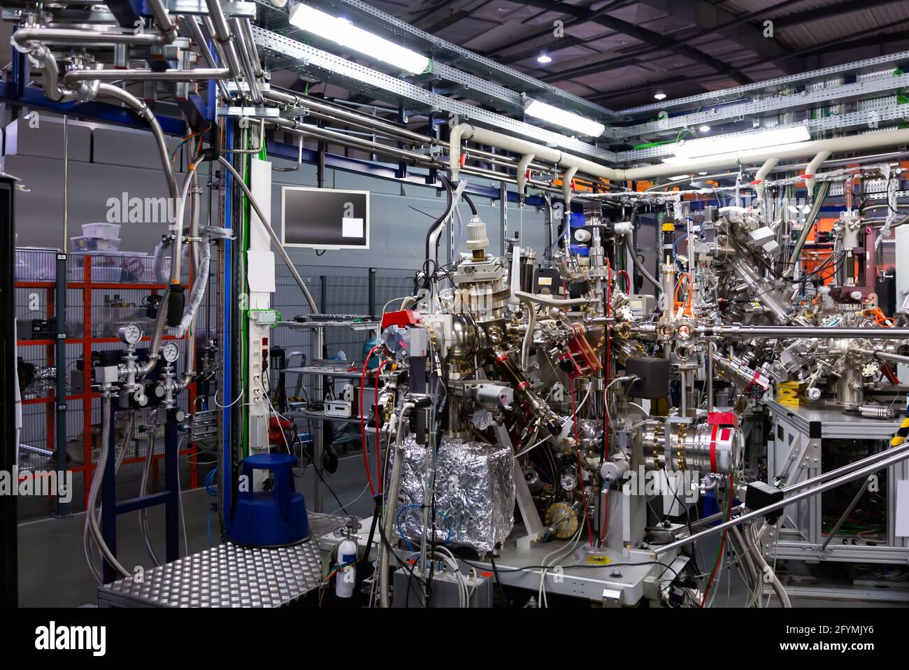 Interior of Scientific Experimental Laboratory with experimental ...