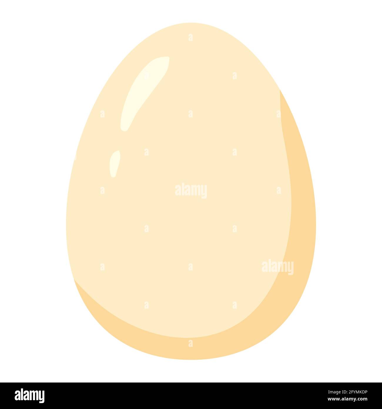 Egg Natural Healthy Organic Nutrition Product Vector Cartoon Flat