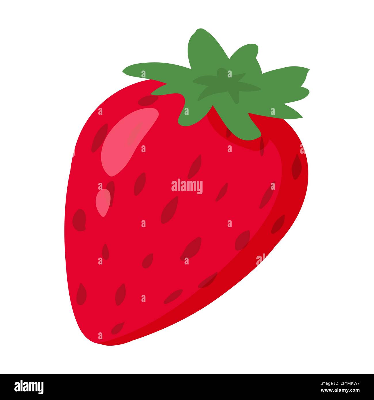Strawberry Whole Natural Healthy Organic Nutrition Product Vector