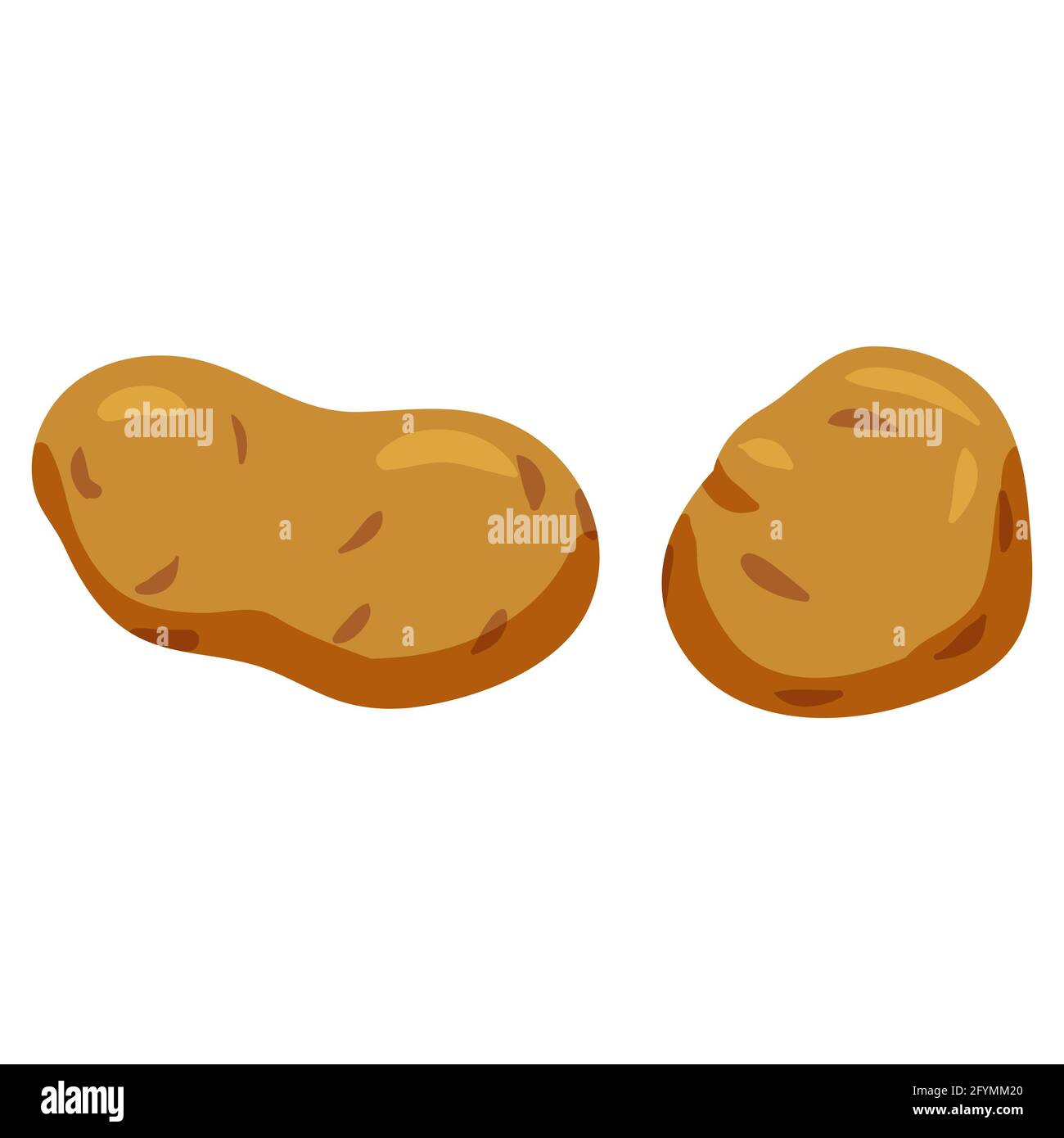 Potatoes Natural Healthy Organic Nutrition Product Vector Doodle