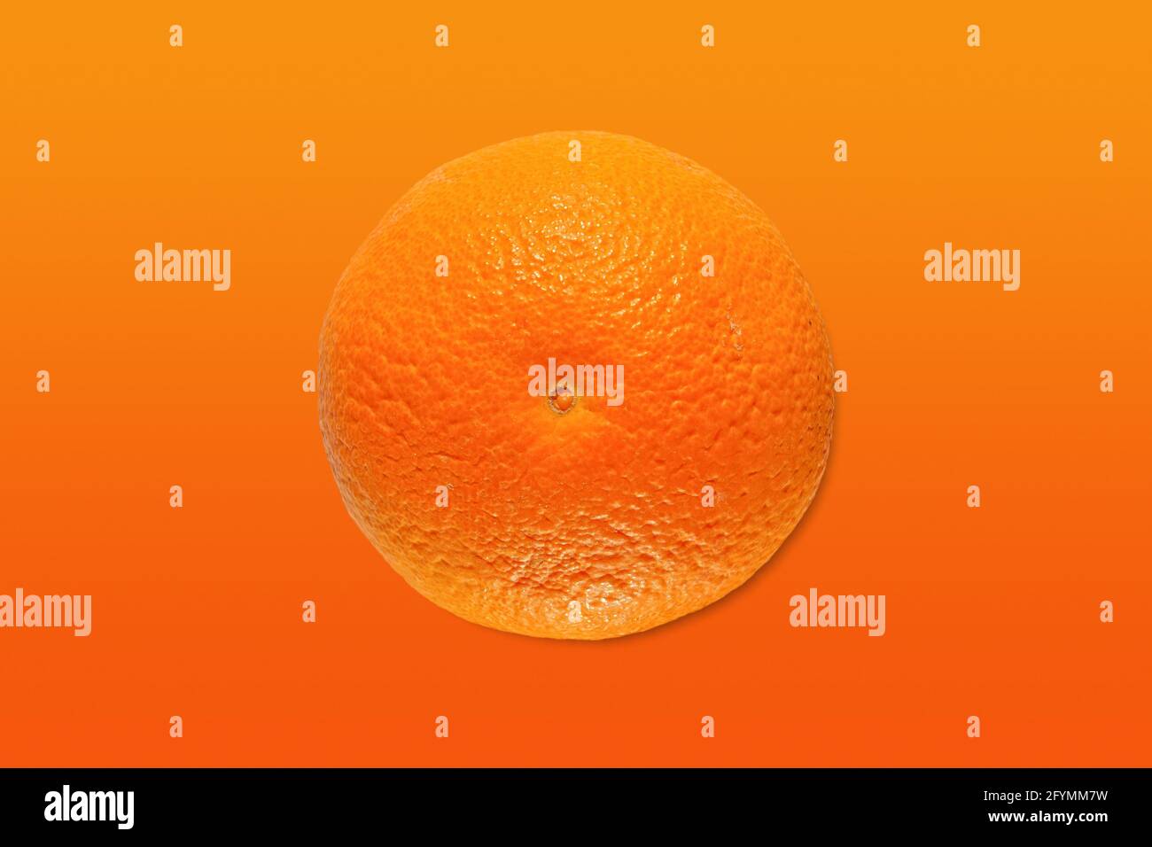 orange fruit over a matching colour gradient background Stock Photo - Alamy