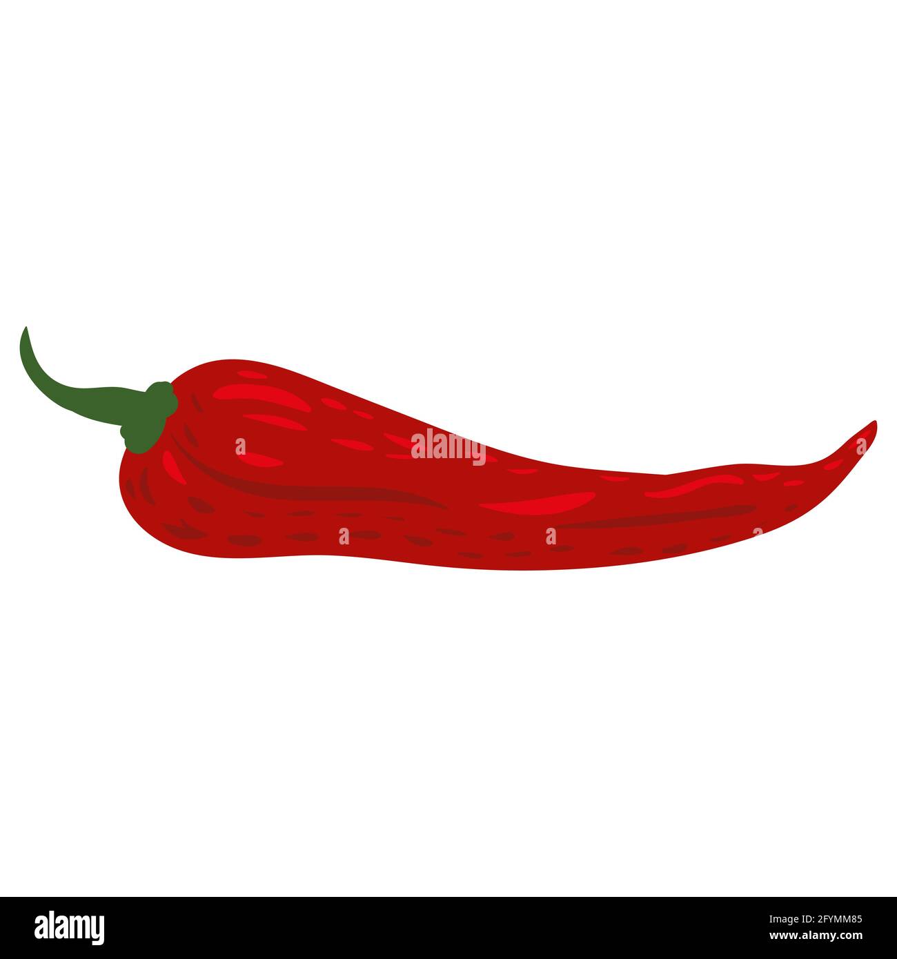 Red Hot Chili Pepper Natural Healthy Organic Nutrition Product Vector