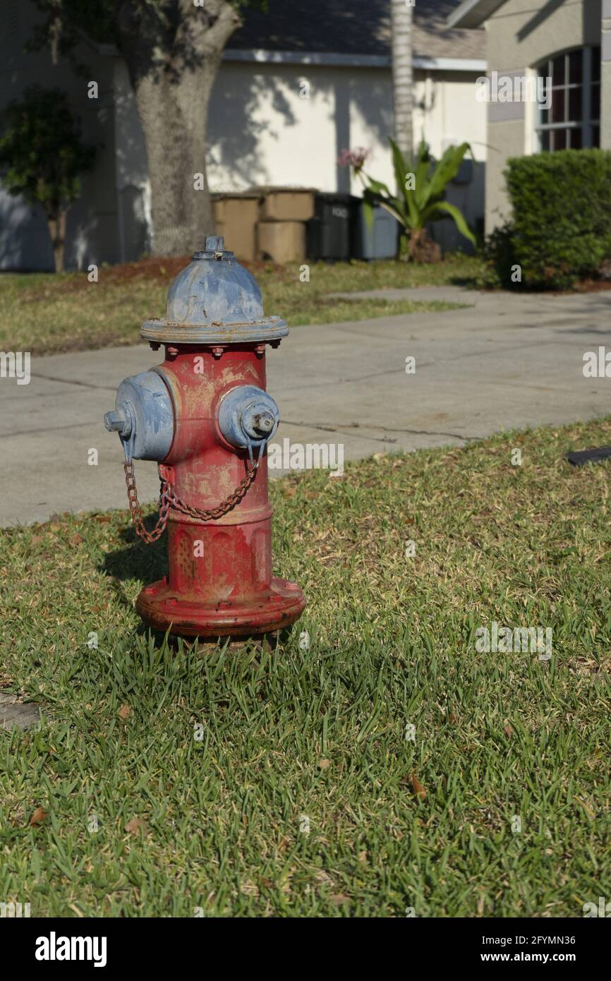 Fire hydrant in front house hi-res stock photography and images - Alamy