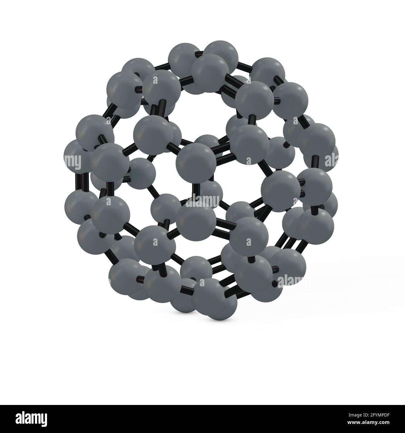 Buckminsterfullerene c60 molecule Cut Out Stock Images & Pictures - Alamy