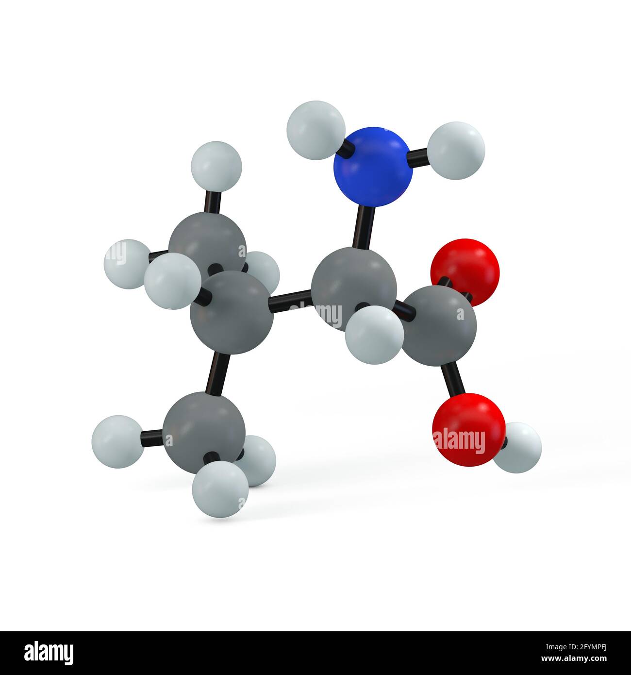 Valine molecule, illustration Stock Photo - Alamy