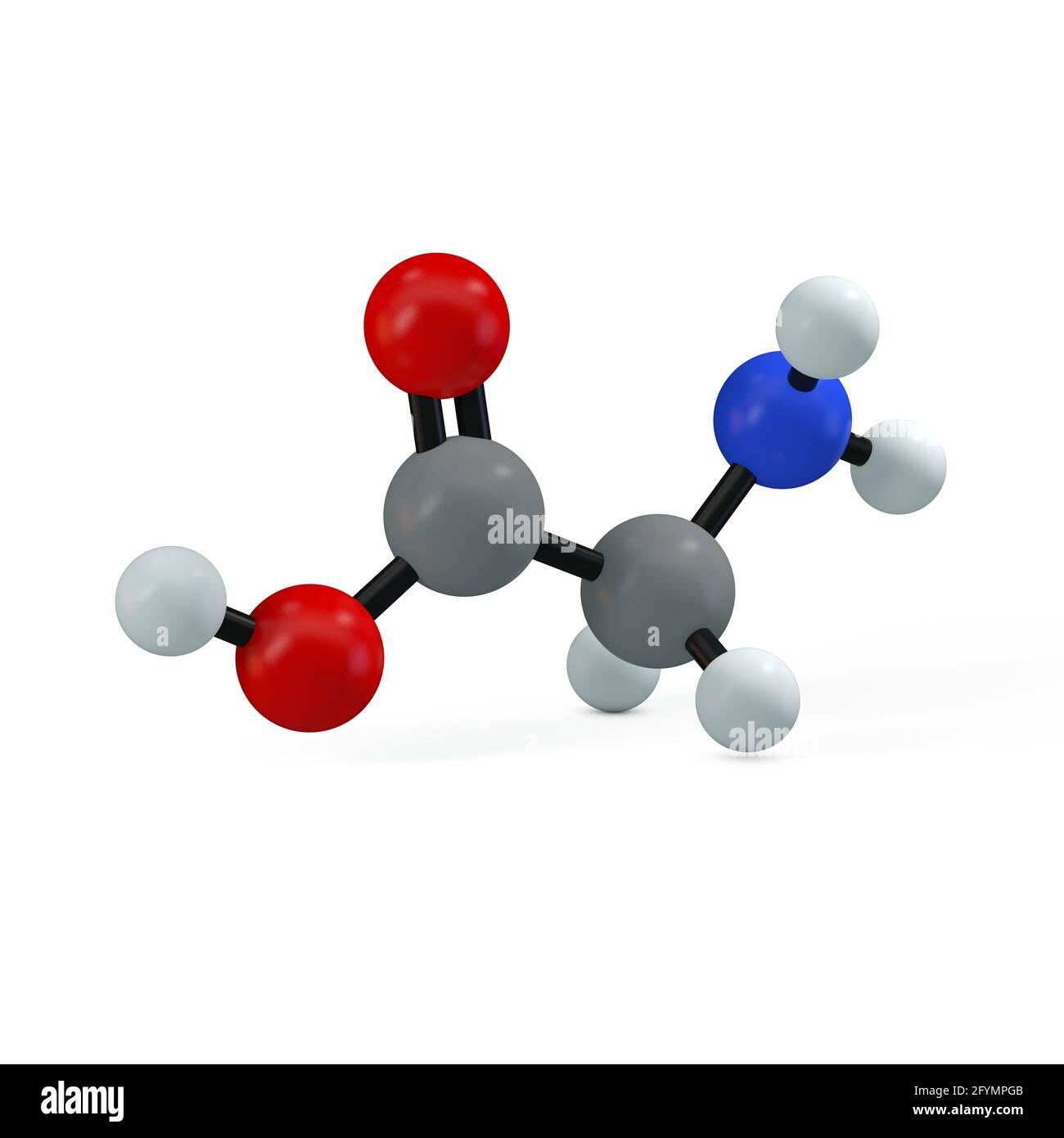 Glycine molecule, illustration Stock Photo - Alamy