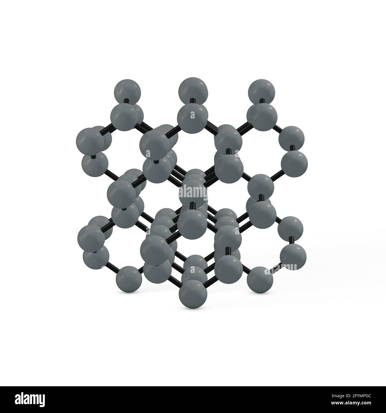 Structure Of Graphite Model