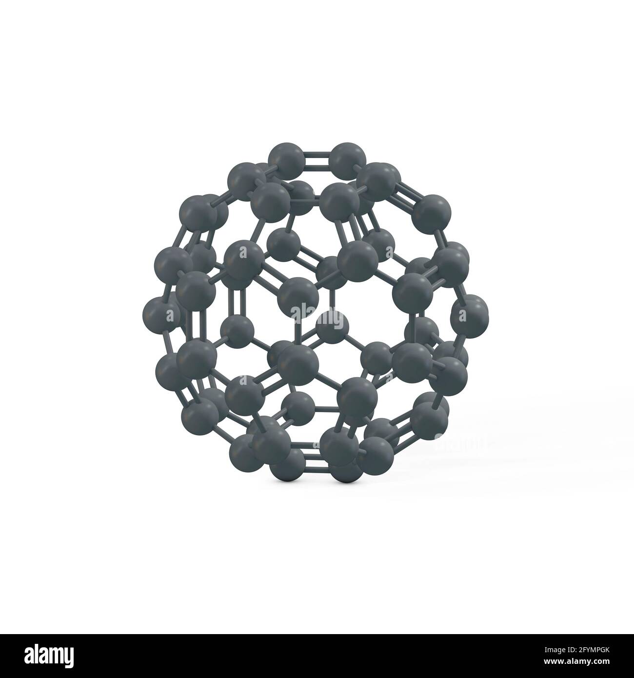 Fullerene molecule, illustration Stock Photo - Alamy