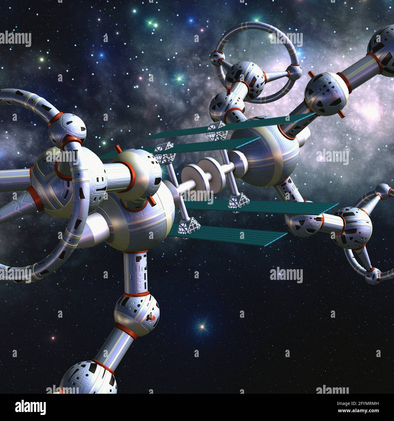 Futuristic space station hi-res stock photography and images - Alamy