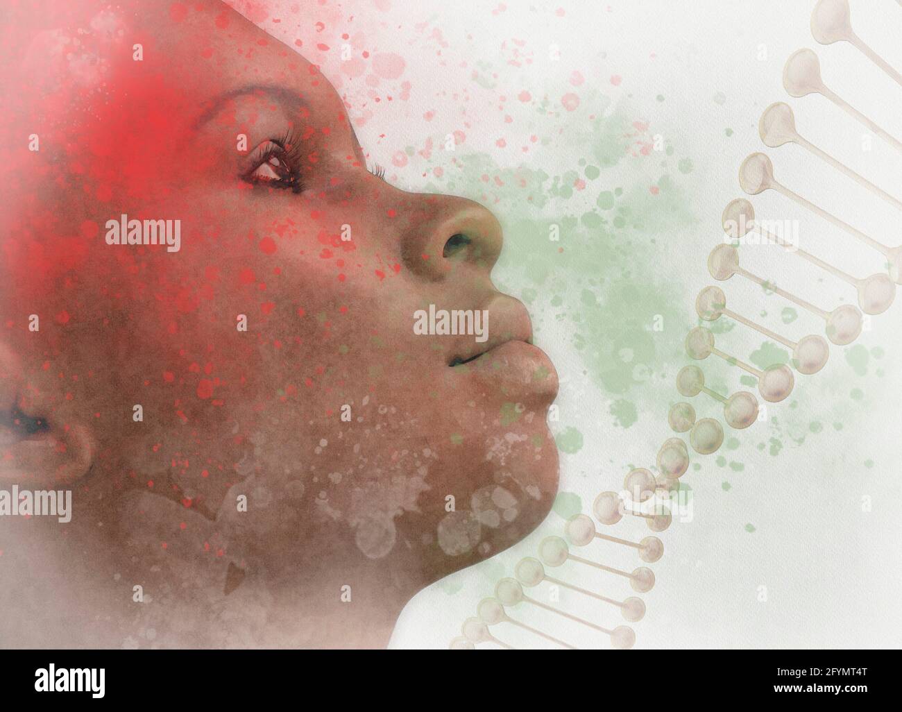 Genetics, conceptual illustration Stock Photo - Alamy