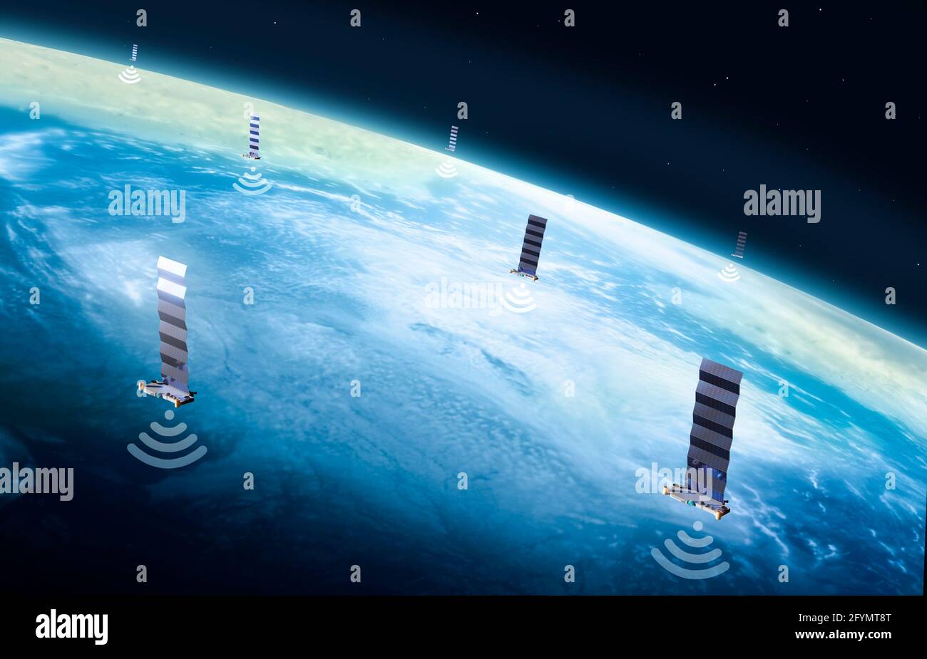 Mega constellation of satellites hi-res stock photography and images ...