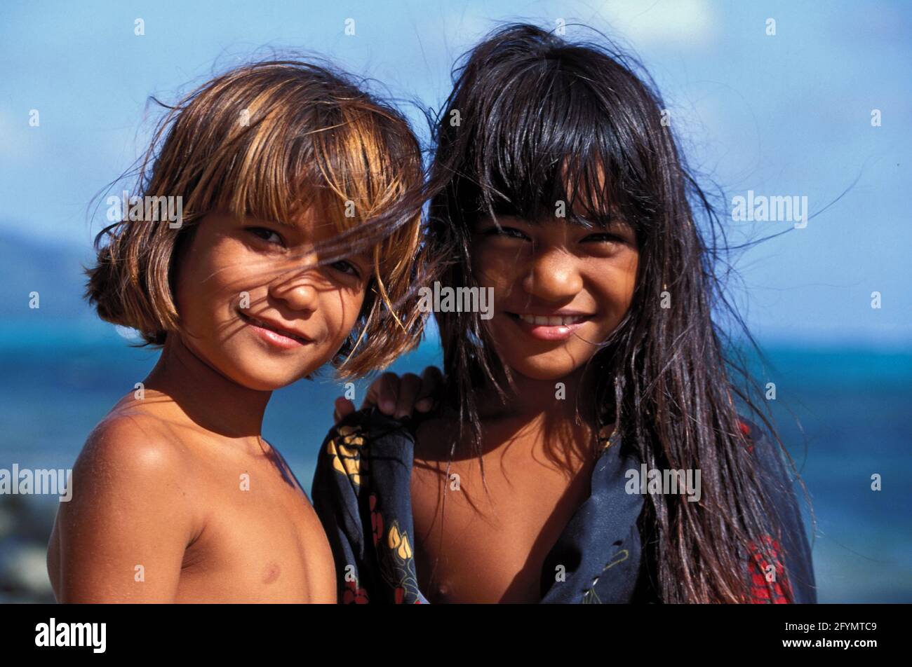 French polynesia tahiti island children hi-res stock photography and ...