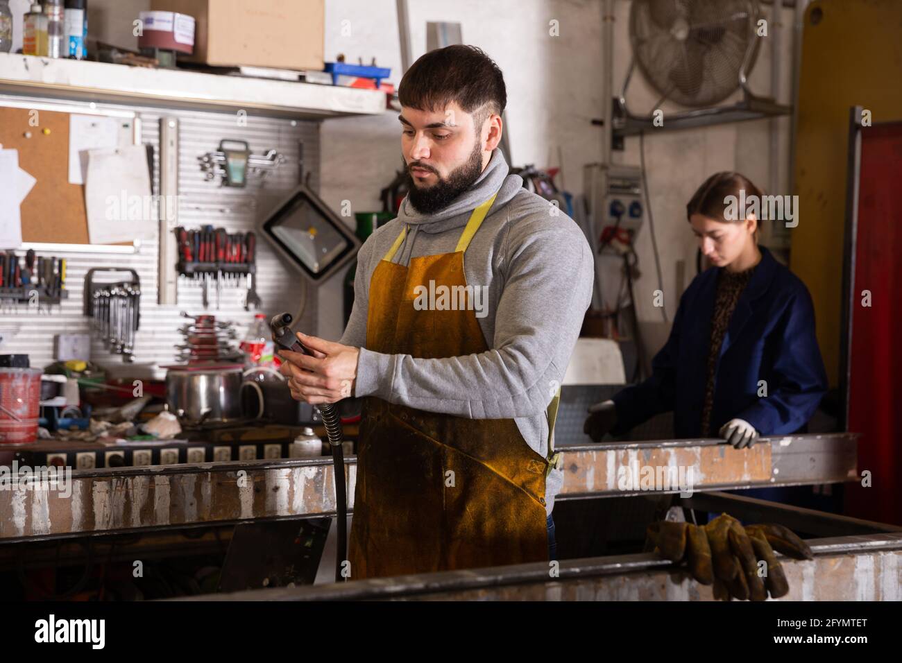 Portrait male welder in hi-res stock photography and images - Alamy