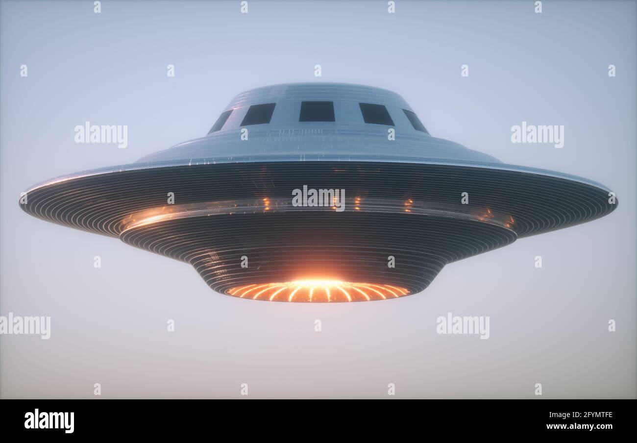 Unidentified flying object, illustration Stock Photo - Alamy