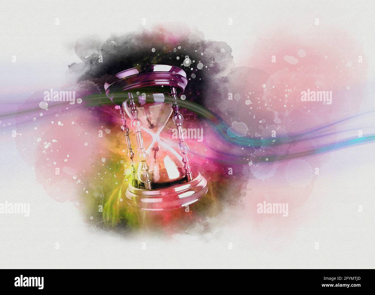 Hourglass artwork hi-res stock photography and images - Alamy