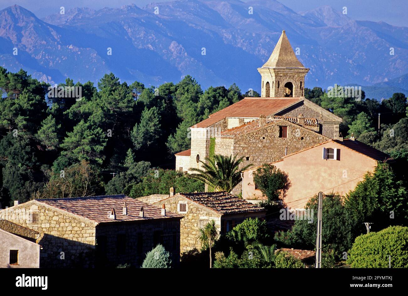FRANCE. SOUTH CORSICA (2A) COTI-CHIAVARI VILLAGE Stock Photo - Alamy