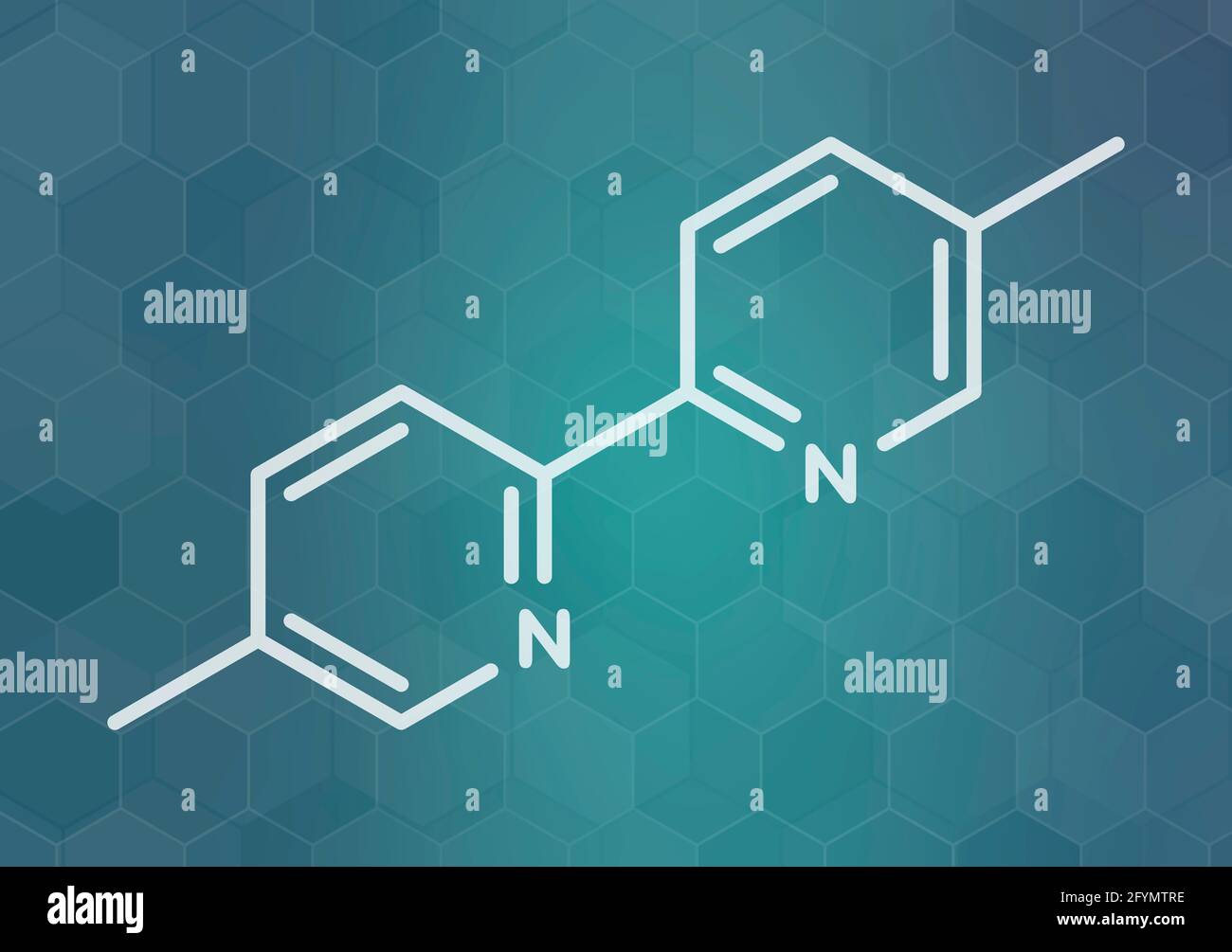 Abametapir head lice treatment drug molecule, illustration Stock Photo ...