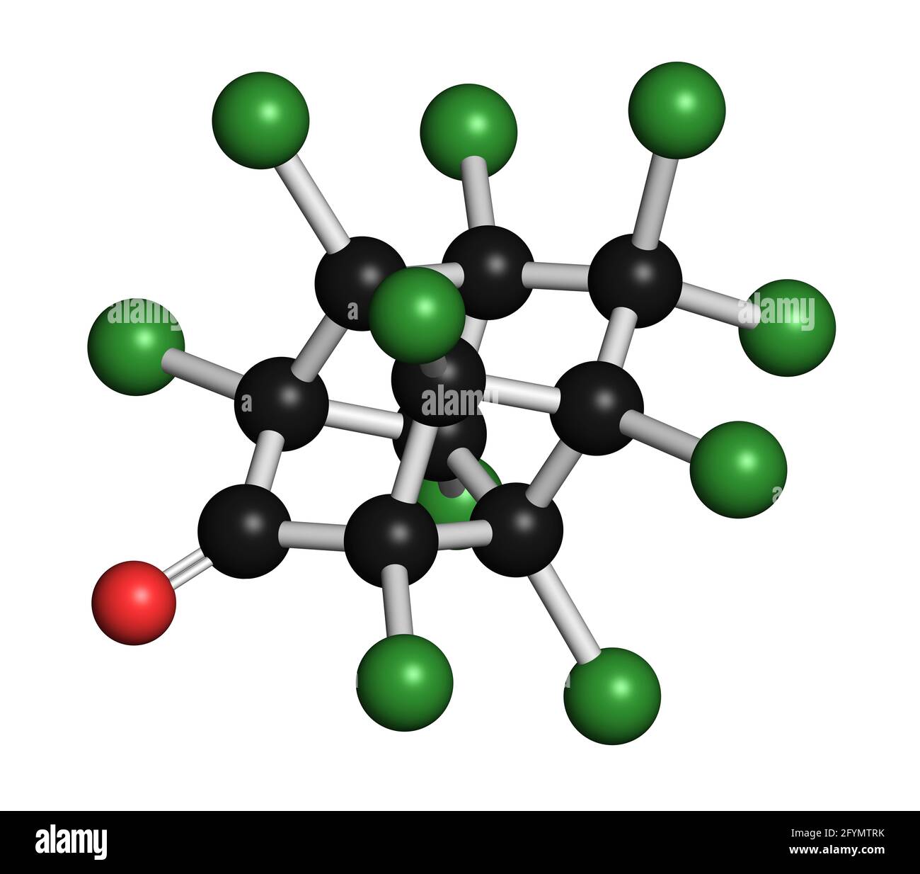 Kepone pesticide molecule, illustration Stock Photo - Alamy