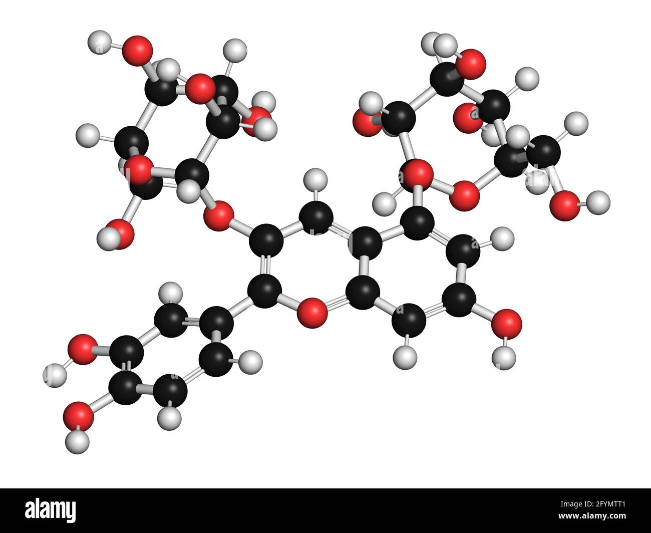 Cyanin molecule, illustration Stock Photo - Alamy