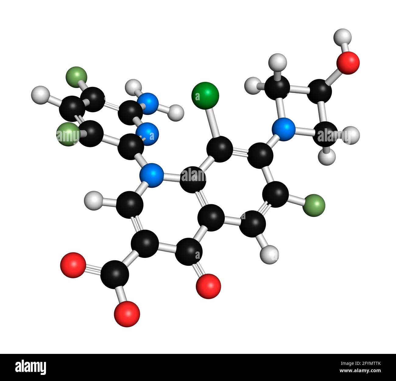 Delafloxacin antibiotic drug molecule, illustration Stock Photo - Alamy