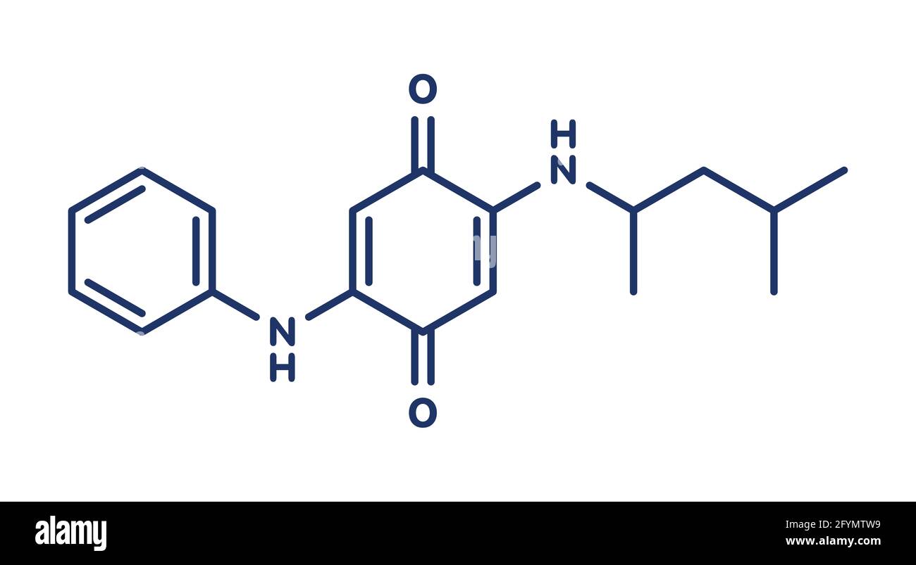 6PPD-quinone degradation product of 6PP, illustration Stock Photo - Alamy