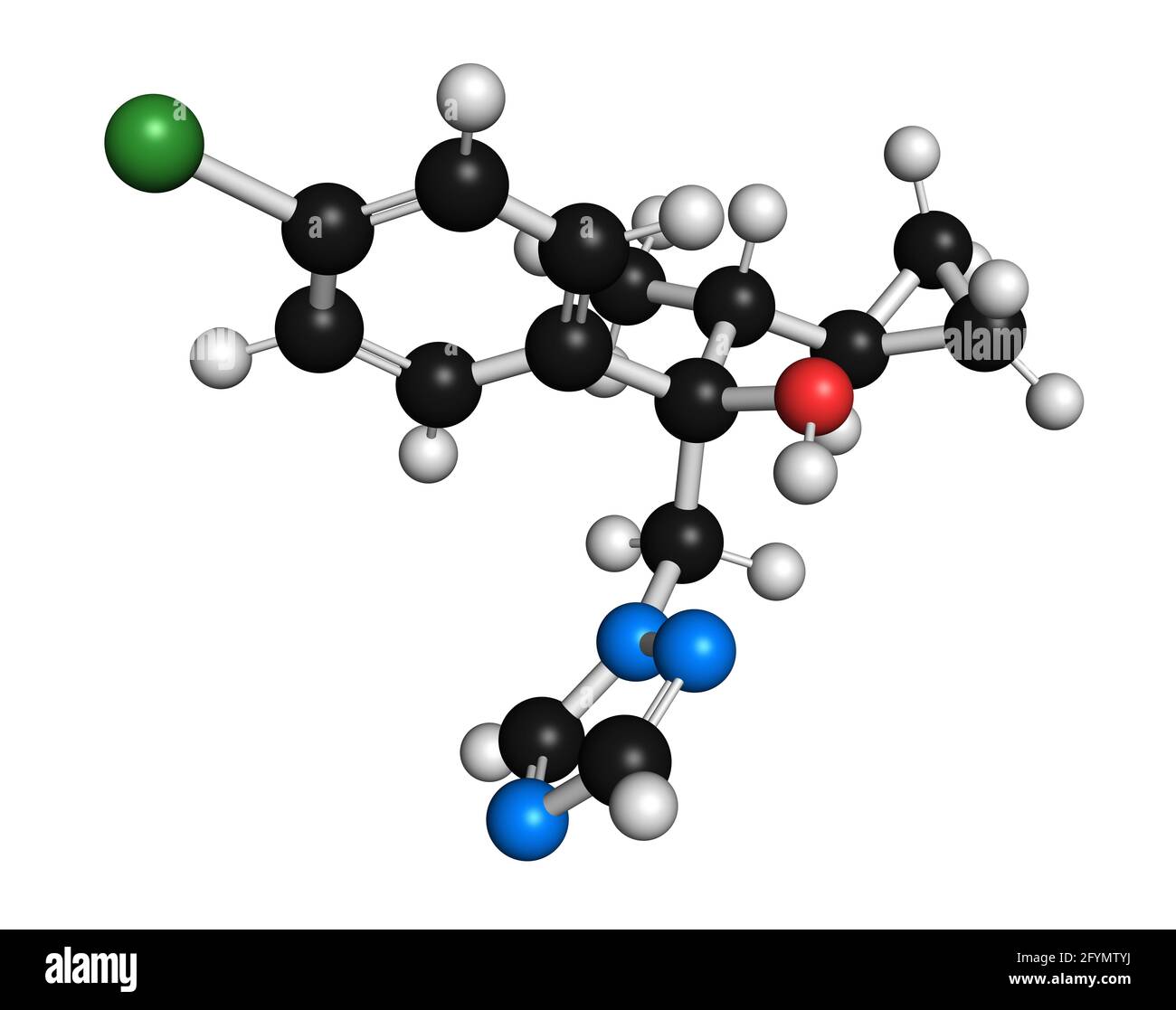 Cyproconazole fungicide molecule, illustration Stock Photo - Alamy
