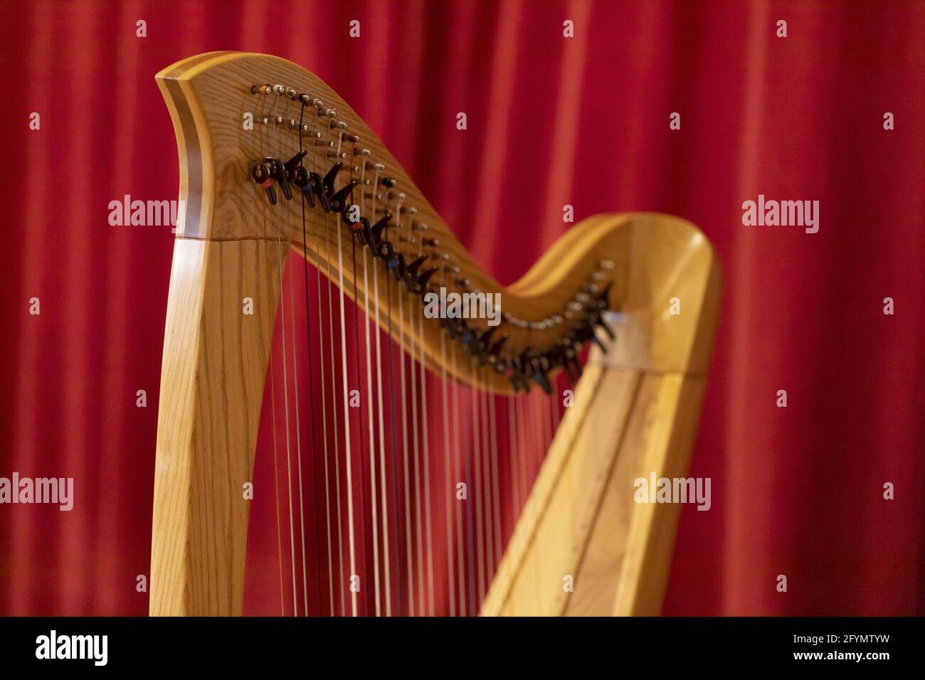 Musical instrument in theatrical setting Stock Photo - Alamy