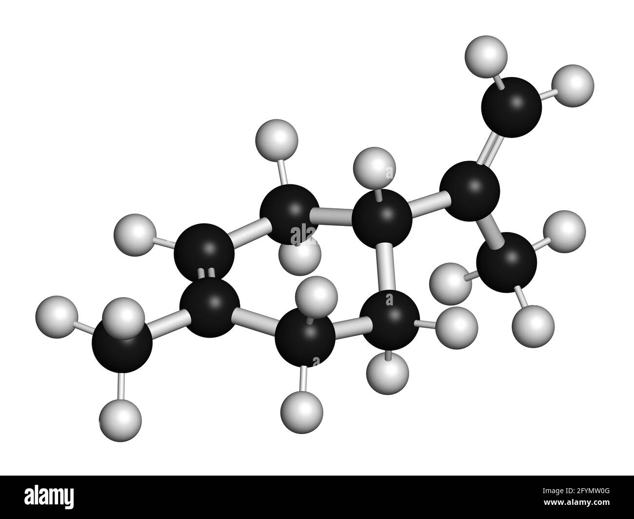 Limonene citrus scent molecule, illustration Stock Photo - Alamy