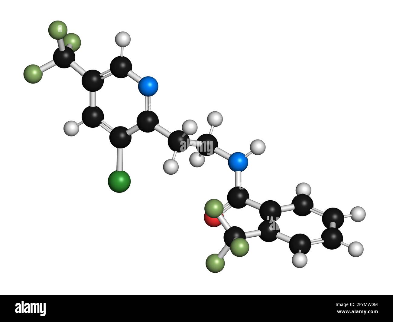 Fluopyram fungicide molecule, illustration Stock Photo - Alamy