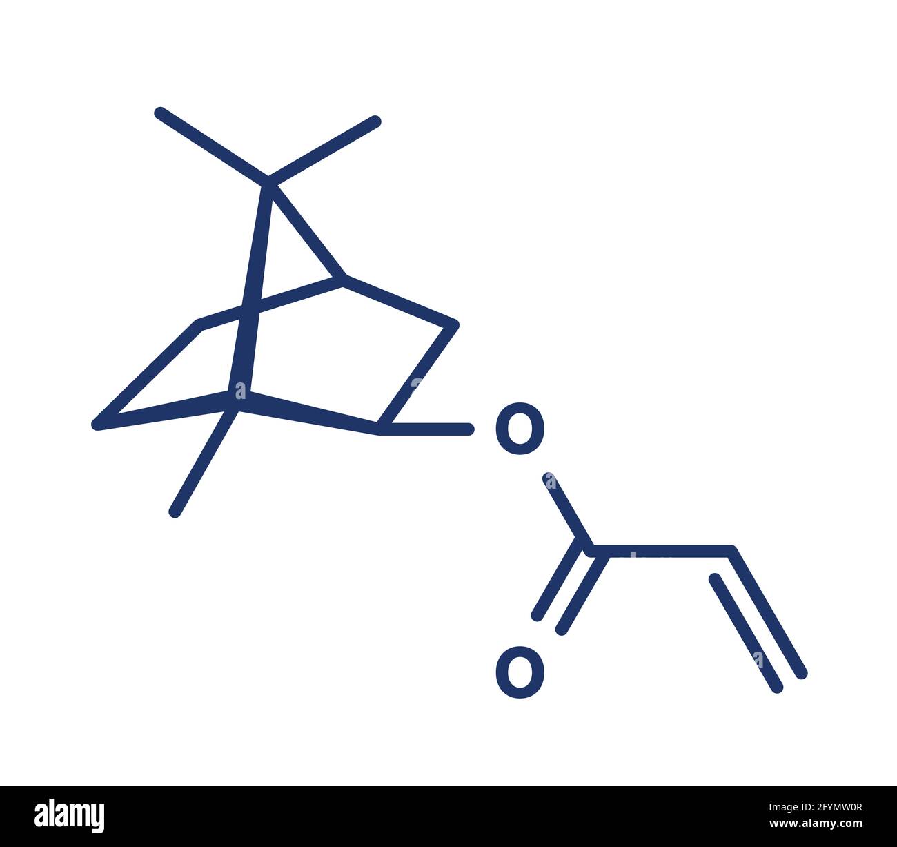 Isobornyl acrylate molecule, illustration Stock Photo - Alamy
