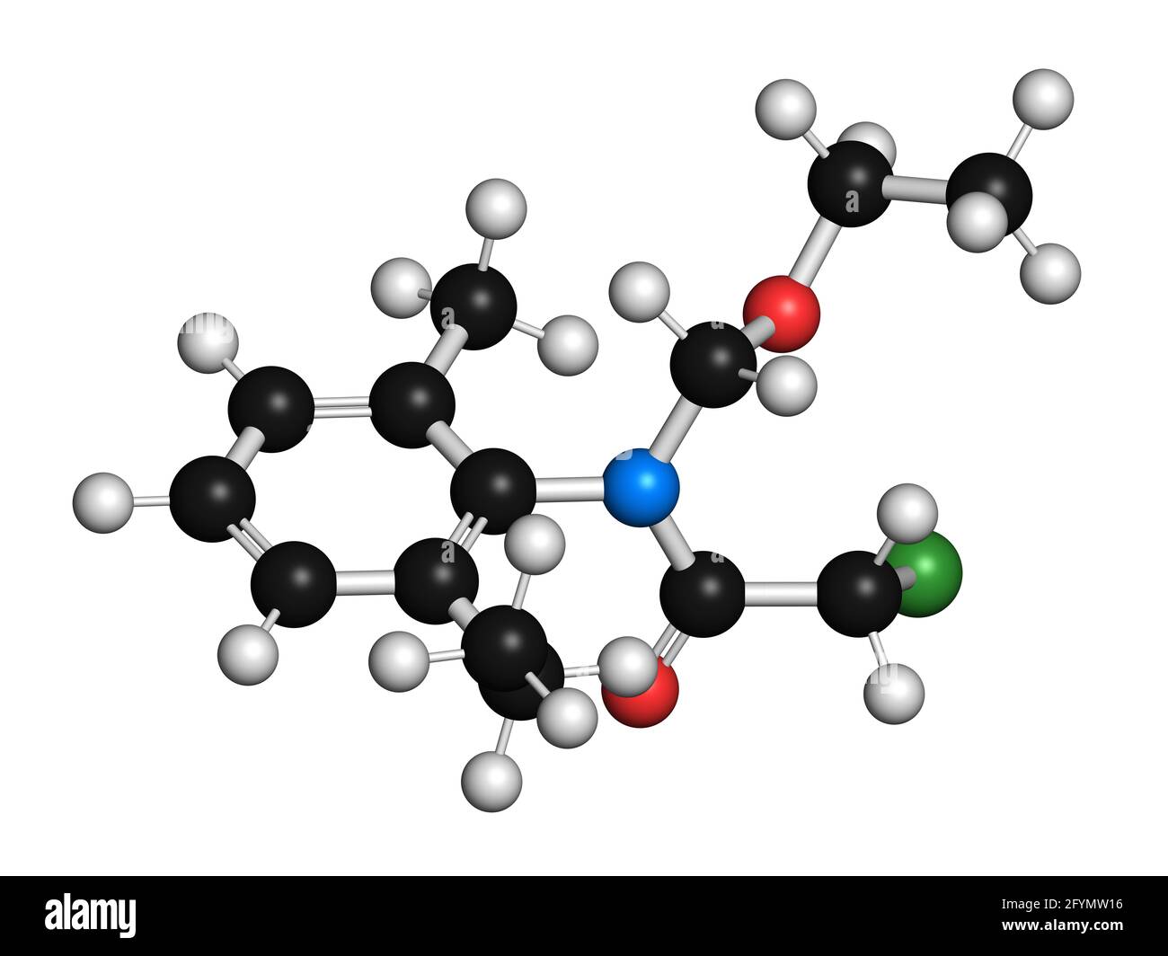 Acetochlor herbicide molecule, illustration Stock Photo - Alamy