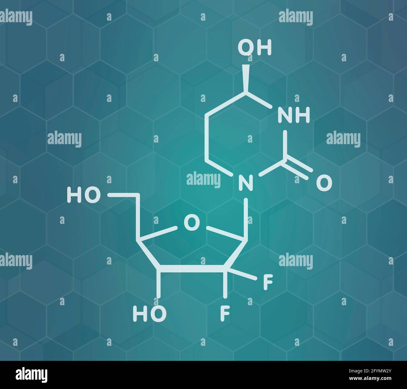 Cedazuridine drug molecule, illustration Stock Photo - Alamy