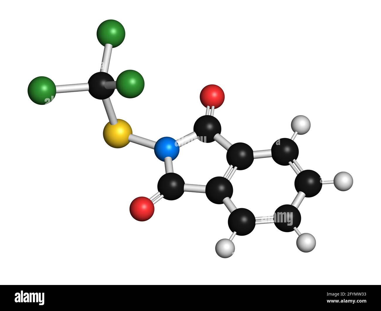 Folpet fungicide molecule, illustration Stock Photo - Alamy