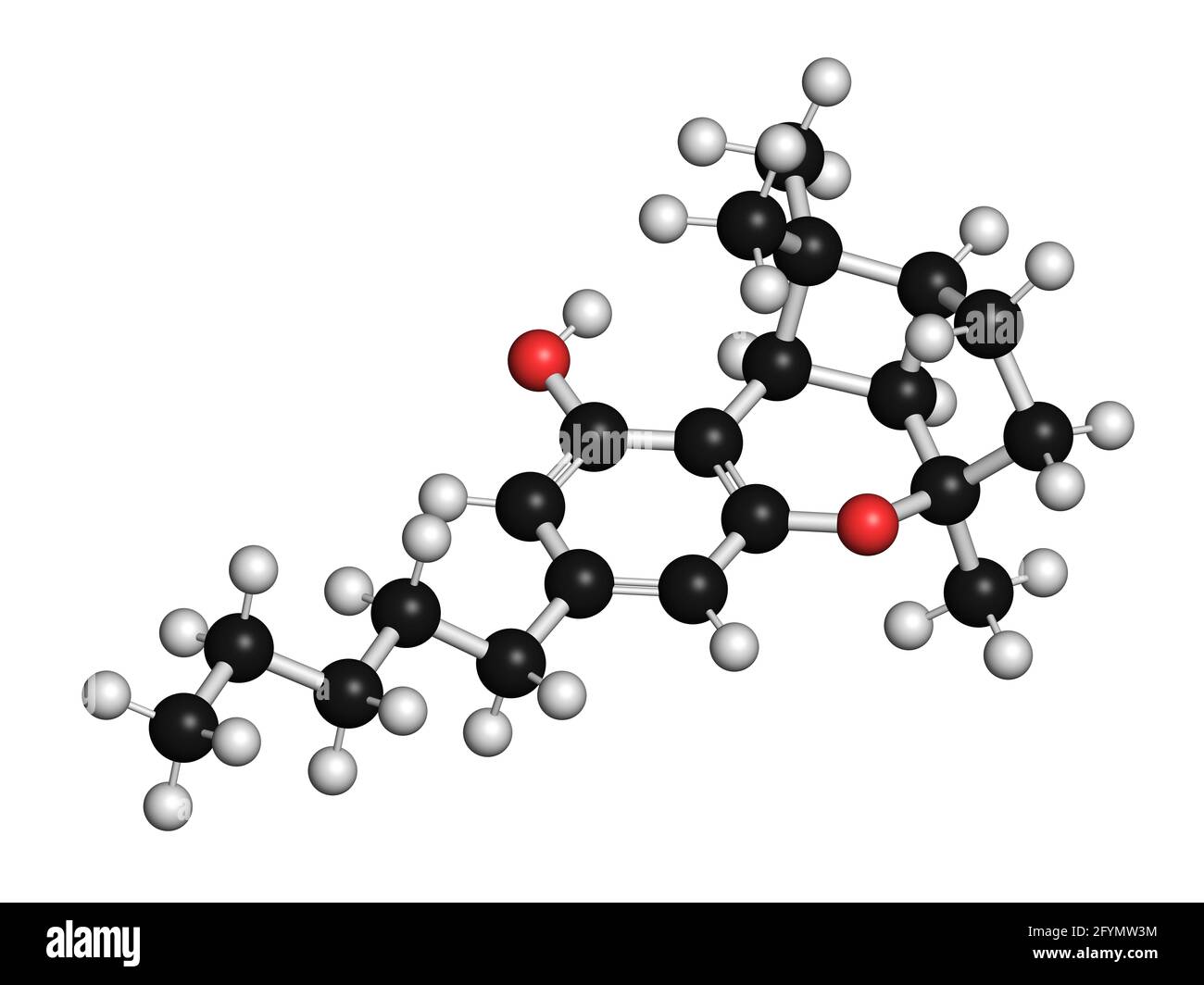 CBL cannabinoid molecule, illustration Stock Photo - Alamy