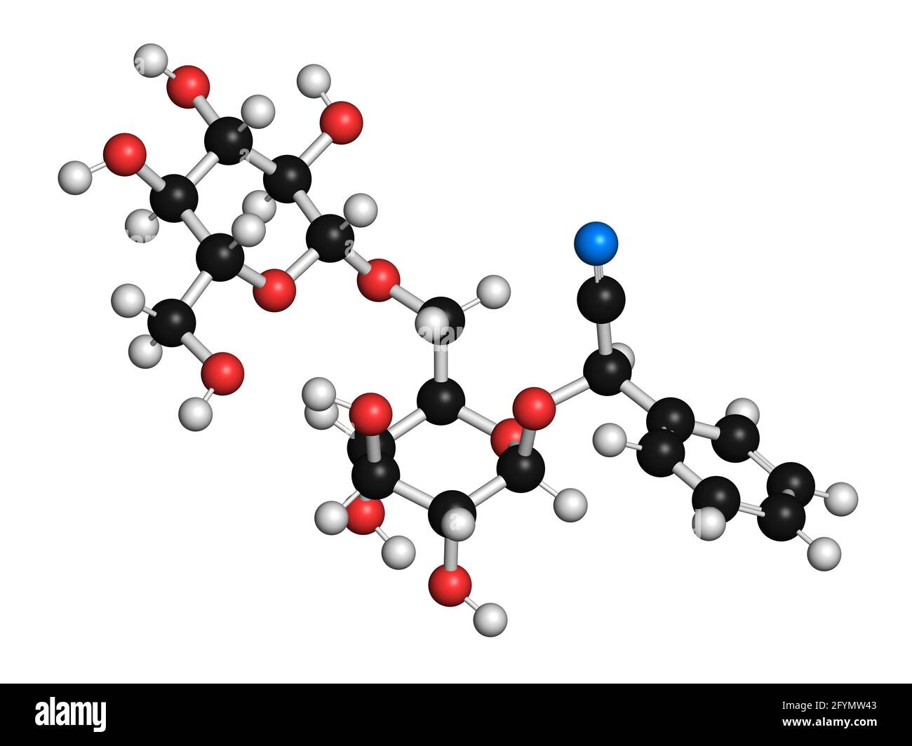 Amygdalin molecular hi-res stock photography and images - Alamy