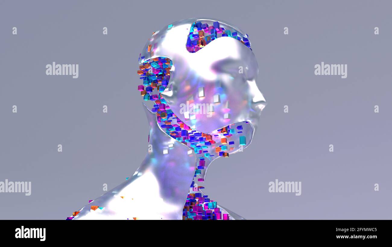 Human building blocks, conceptual illustration Stock Photo - Alamy