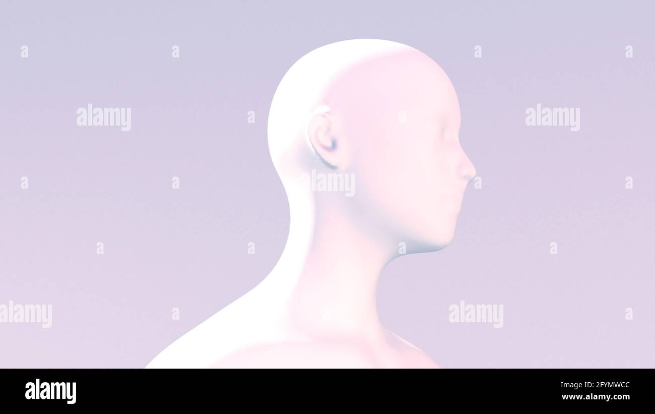 Human profile, illustration Stock Photo - Alamy