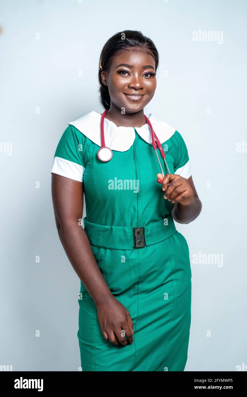 Doctor female non smiling hi-res stock photography and images - Alamy