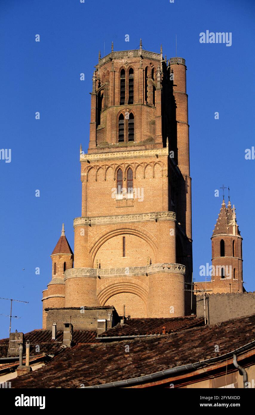 FRANCE. TARN (81) CITY OF ALBI. SAINTE-CECILE CATHEDRAL, BUILT ON A TOP ...