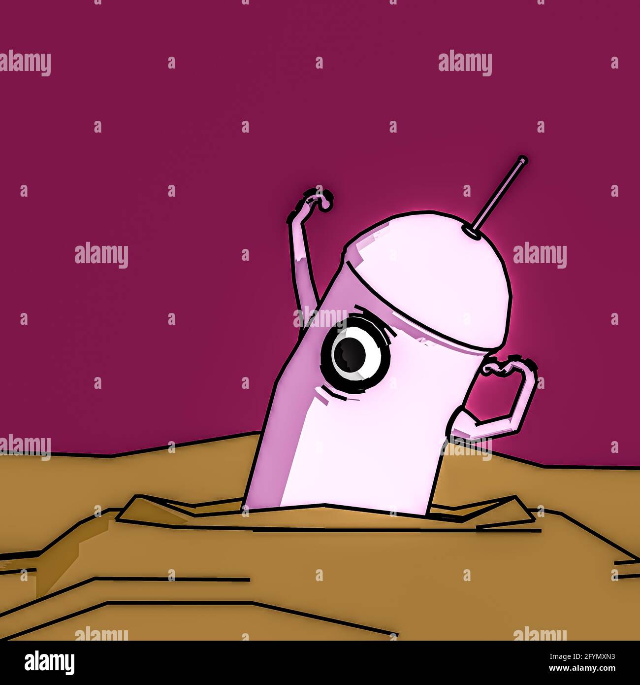 Pink Alien High Resolution Stock Photography and Images - Alamy