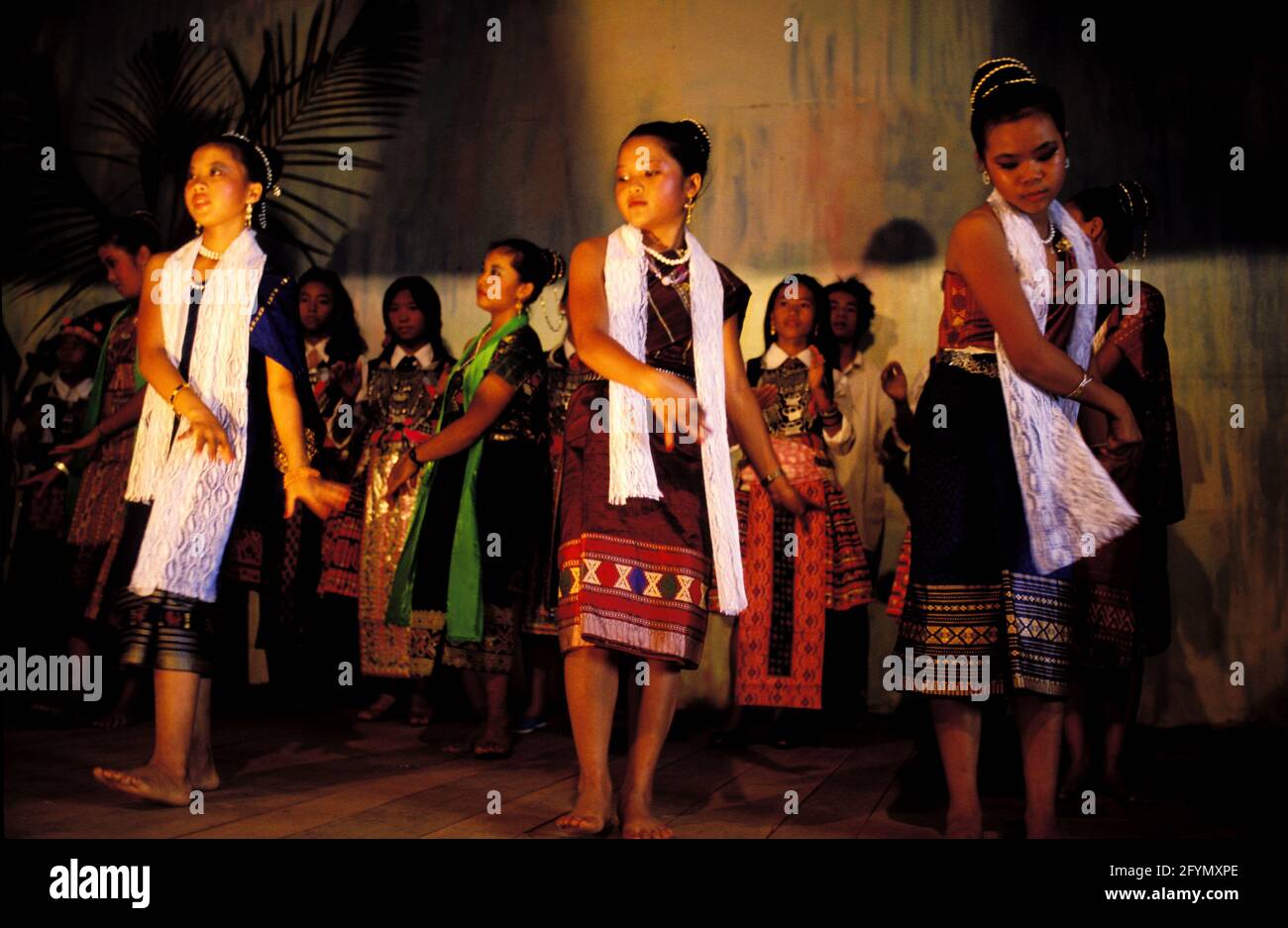 FRENCH GUYANA. HMONG VILLAGE OF CACAO (LAO MINORITY). LAOTIAN NEW YEAR ...