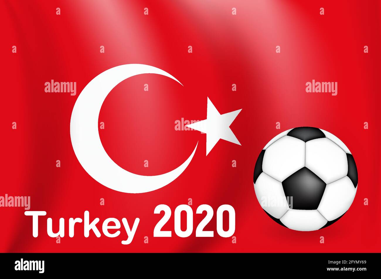Football game background Turkey with flag. Championship. Vector ...
