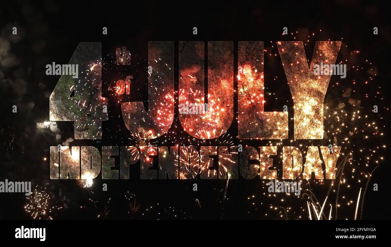 The text with grunge texture - 4 th of july Independence Day - on ...