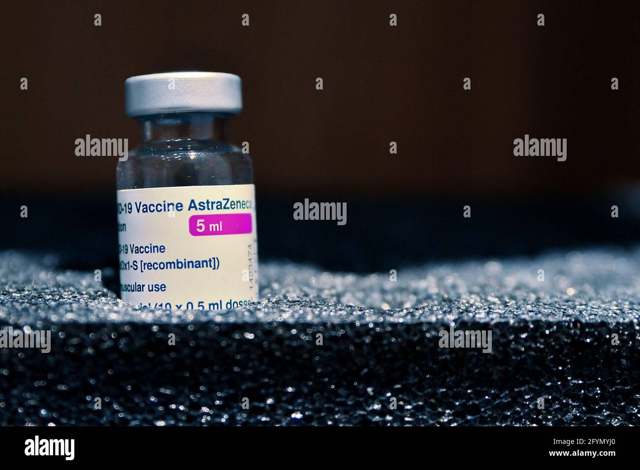 AstraZeneca vaccination in a pharmacy in Seine-Saint-Denis, near Paris ...